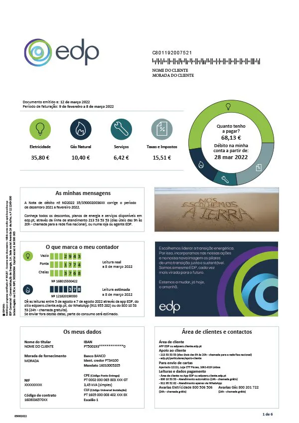 Como ler a sua fatura - Particulares| EDP